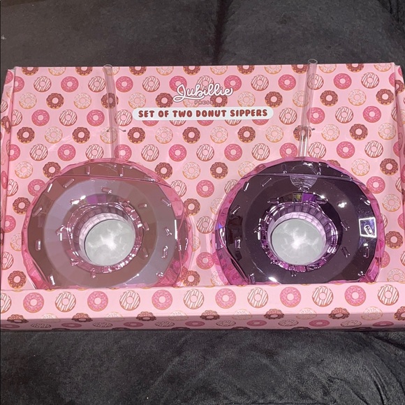 Kitchen | Jubilee Donut Sippers Set Pink And Purple | Poshmark
